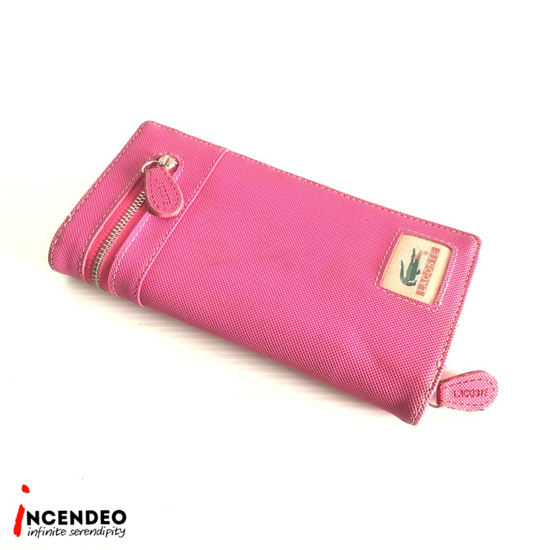 Lacoste Pink Long Wallet | Shopee Malaysia