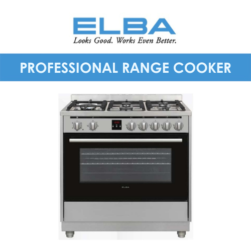 ELBA 110L Professional Range Standing Cooker 5 Burners [EPRC-N9560D ...