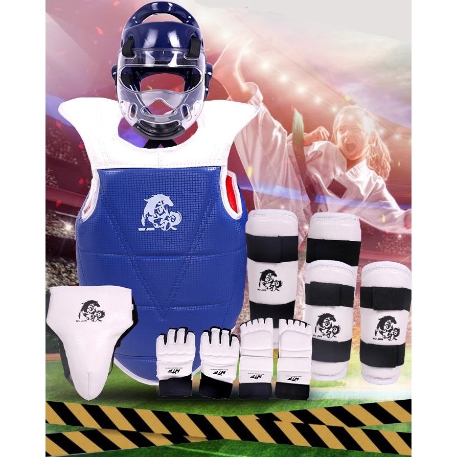 Children Boy Taekwondo Sparring Gear Protection Set Protective ...