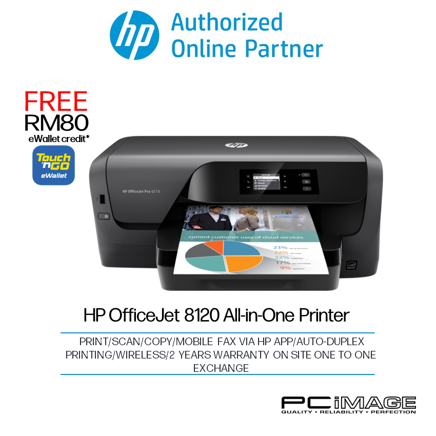 HP Office Jet Pro 8020 / 8120 All In One Printer Print/Scan/Copy/Fax ...