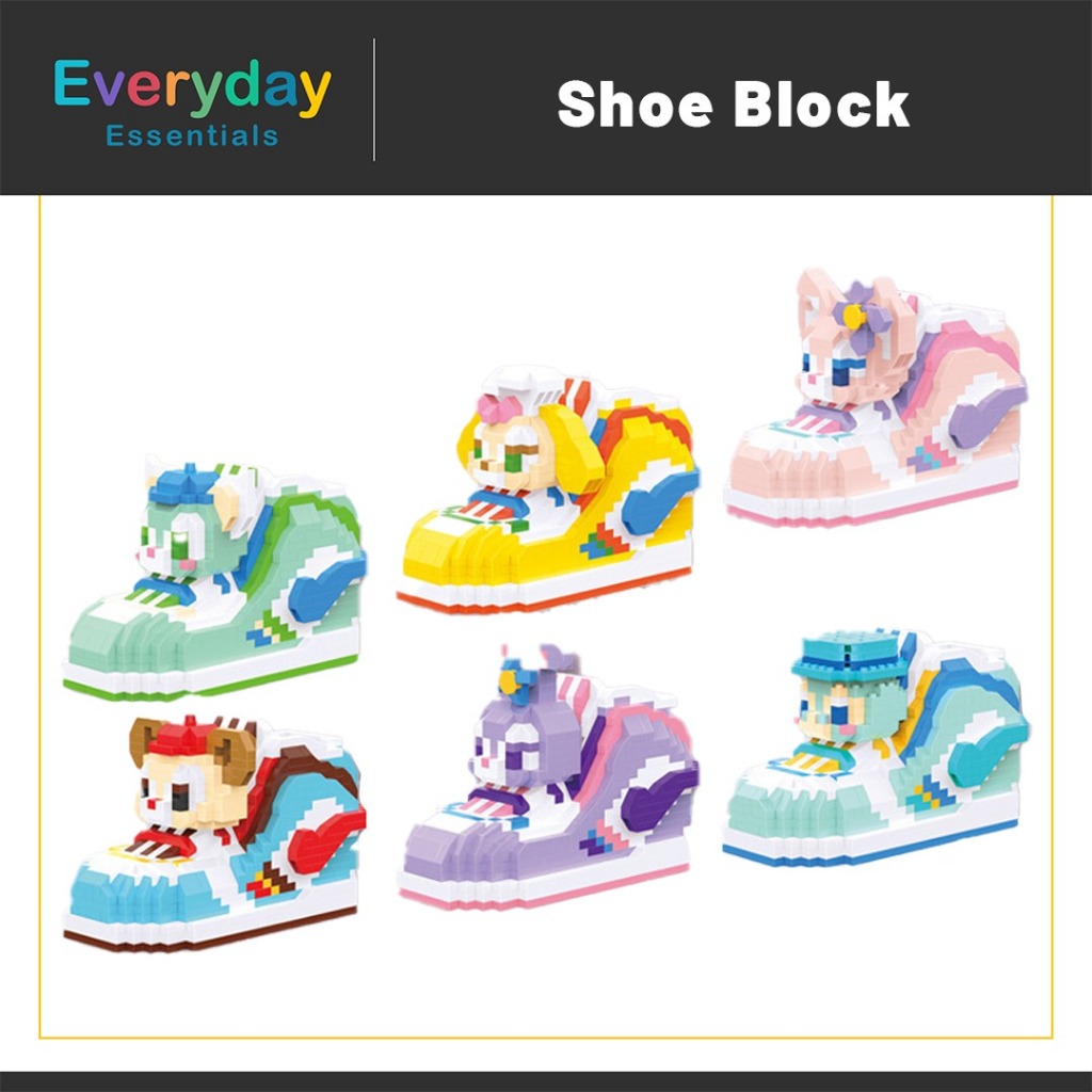【E.E】 Shoe Block Lego Micro-Particle Building Blocks Children's ...