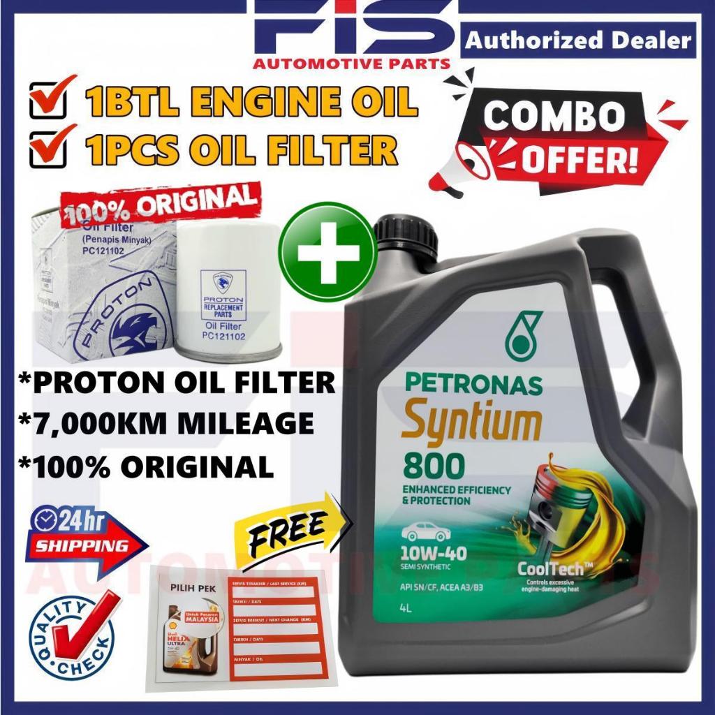 FIS Original Petronas Engine Oil Syntium 800 10W40 Semi Synthetic ...
