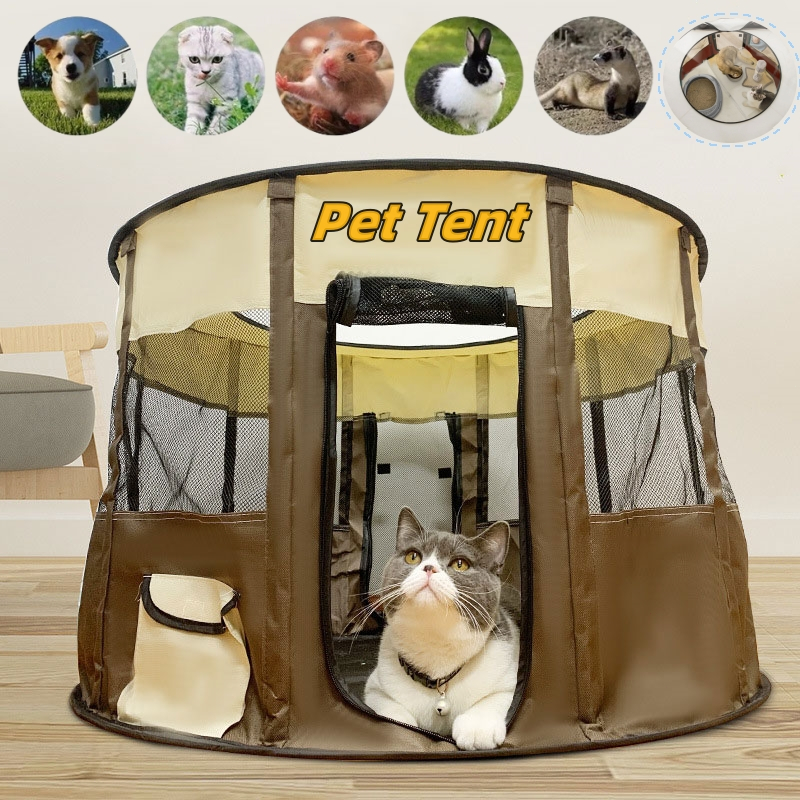 Portable Foldable Pet Tent Exercise Pet Playpen Outdoor Travel Pet Tent ...