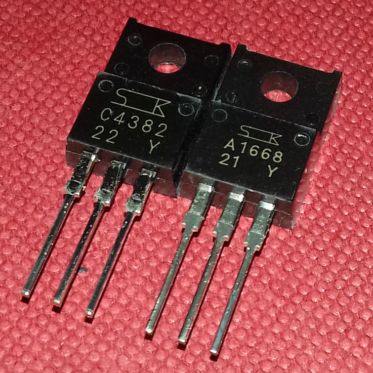 2SA1668 A1668 2SC4328 C4328 TO-220F 2A 200V BIPOLAR TRANSISTOR | Shopee ...