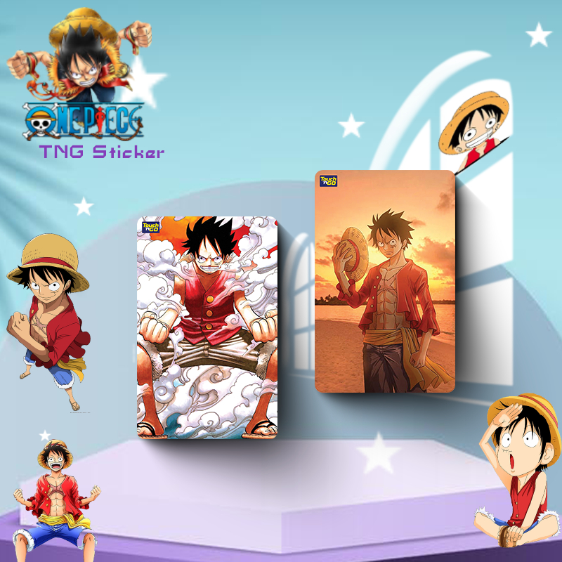 Luffy 路飞 TNG Sticker - Tng Touch N Go Sticker/Bank Card Sticker Cover ...