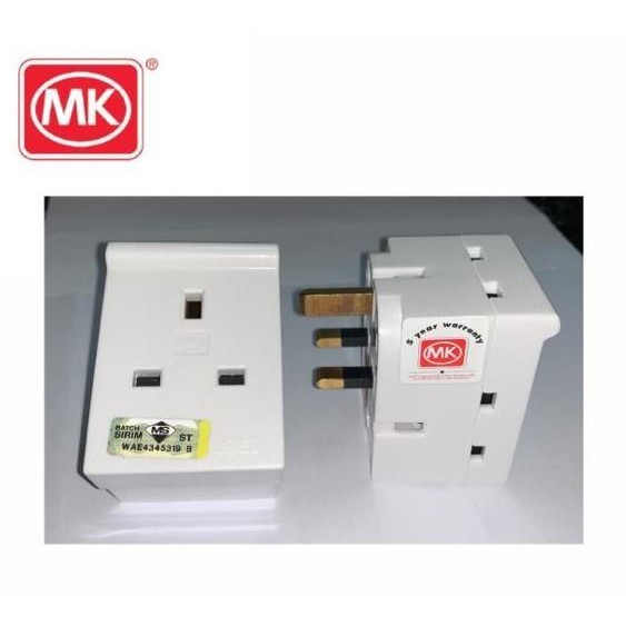 MK 692WHI 13amp 3way Adaptor (Heavy Duty) | Shopee Malaysia