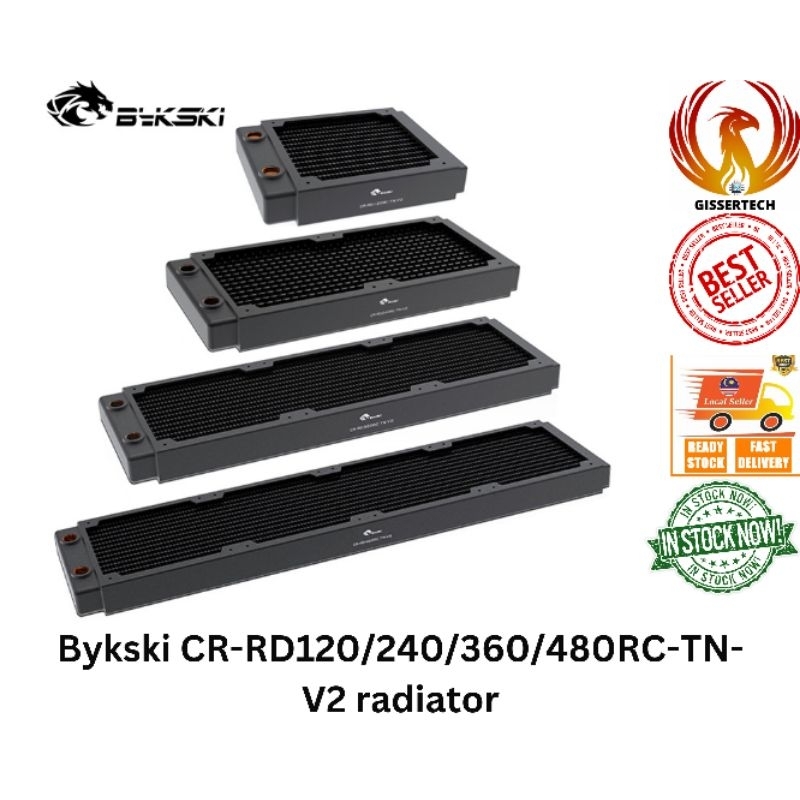 Bykski B-CR-RD120/240/360/480RC-TN V2 pure copper radiator(white/black ...