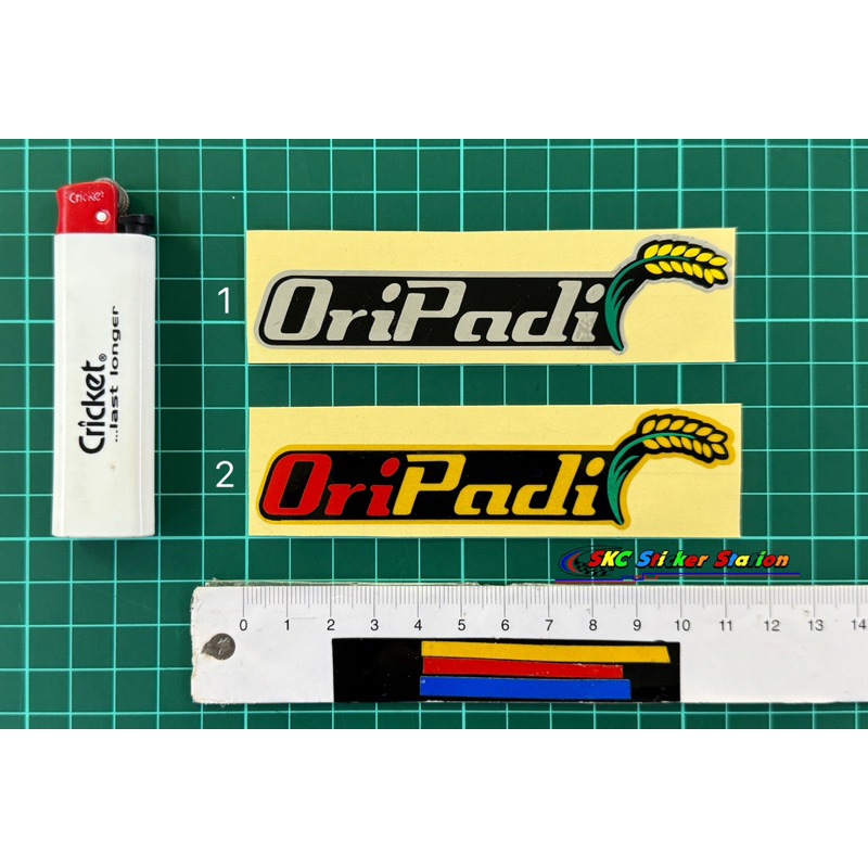 Sticker Ayat Perkataan Ori Padi 🌾 / OriPadi Chrome & Reflective Sticker ...