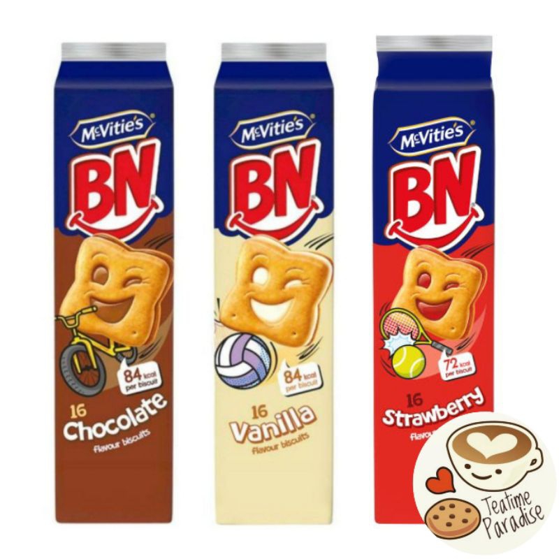 McVitie's BN Smile Biscuits 285g (Chocolate / Vanilla / Strawberry ...
