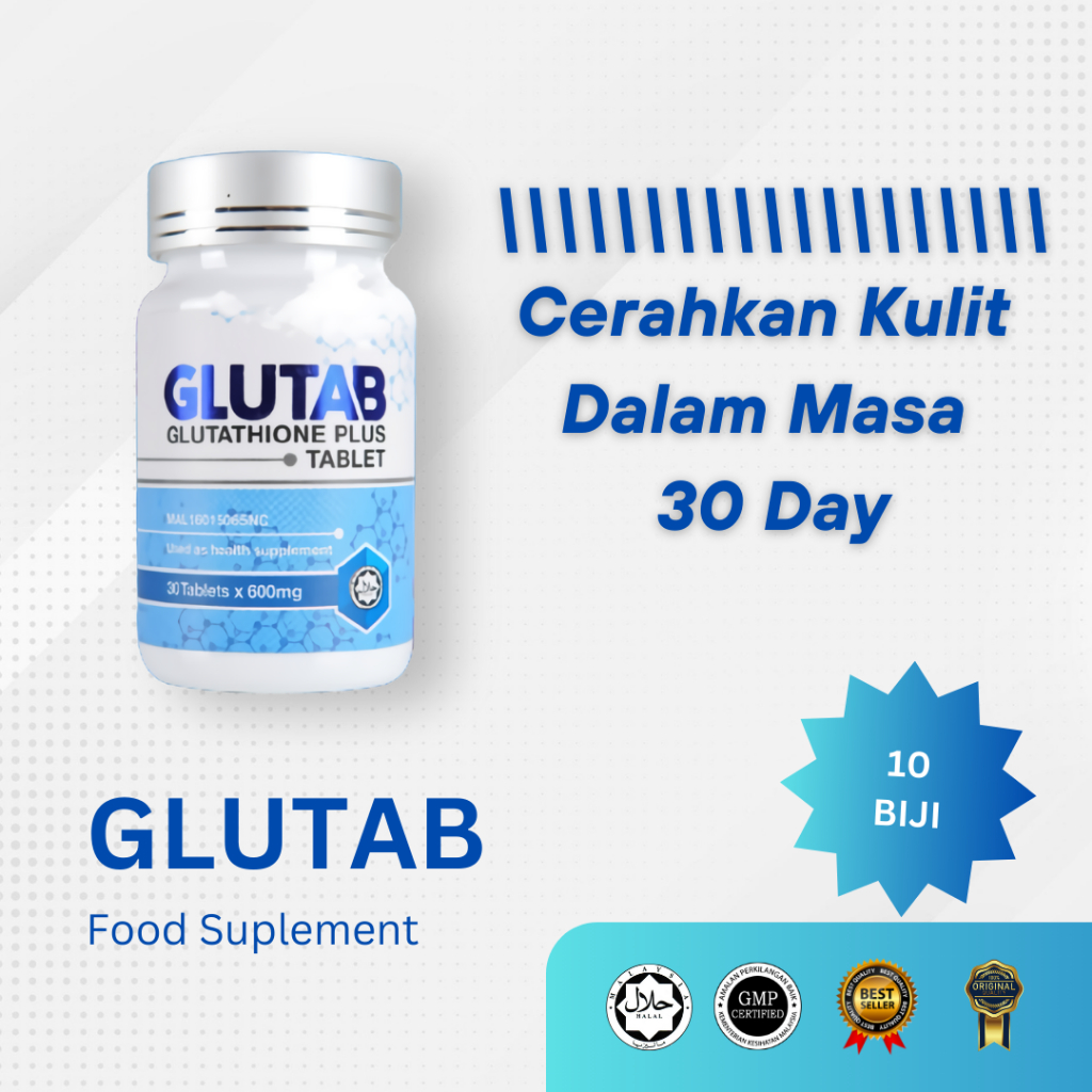 Whitening Supplement GLUTAB Collagen Putihkan Kulit Seluruh Badan ...