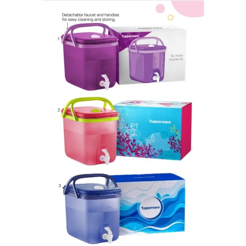 Tupperware Water Dispenser Water Wonder All 10L BPA Free Bekas Air ...