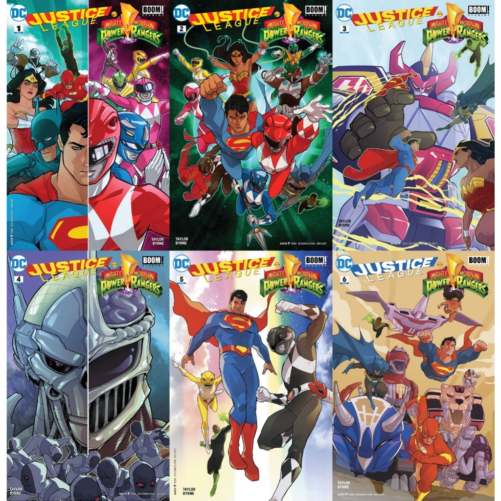 JUSTICE LEAGUE MIGHTY MORPHIN POWER RANGERS CROSSOVER 6-ISSUE COMPLETE ...