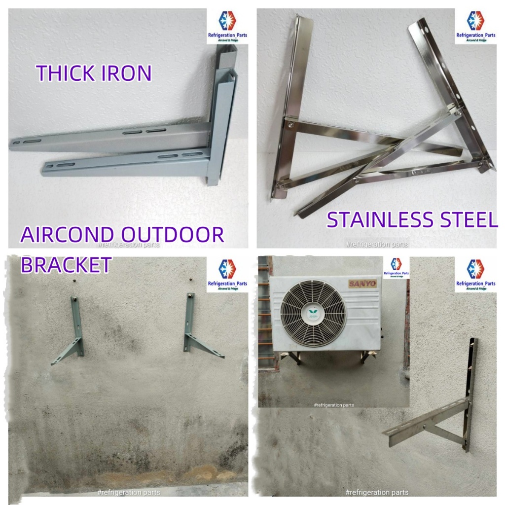 CZ pendakap rak luaran aircond kaki keluli tahan karat 冷气外机站脚 铁脚 不锈钢支架 ...