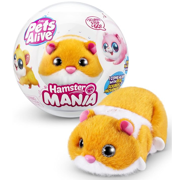 ZURU PETS ALIVE INTERACTIVE HAMSTER MANIA WITH REAL HAMSTER SOUNDS ...