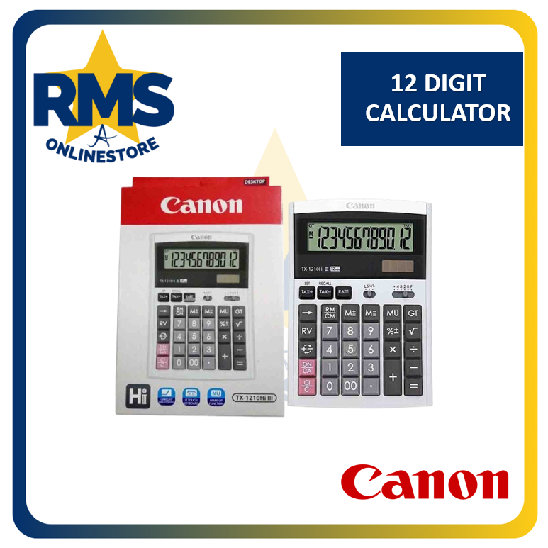 CANON 12 Digit TX-1210 HI Calculator (Original) | Shopee Malaysia