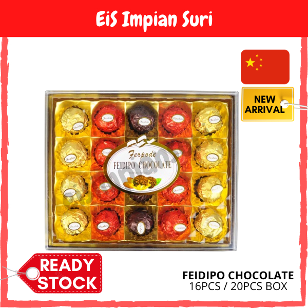 (Ready Stock!!) Ferpode Feidipo Chocolate Assorted 16pcs/20pcs (200G ...