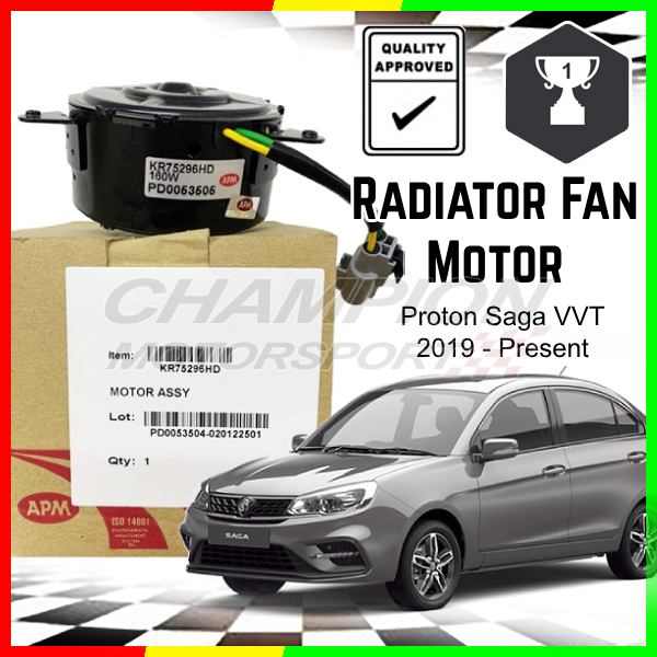 Original APM Fan Motor Proton New Saga VVT 2019 - Present KR75296HD ...