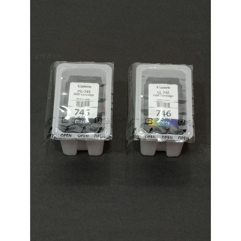 (UNBOXES) Canon Original PG-745 Black / CL-746 Color Ink Cartridge ...