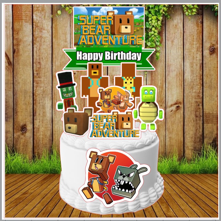 Super Bear Adventure Cake Topper 001 | Shopee Malaysia
