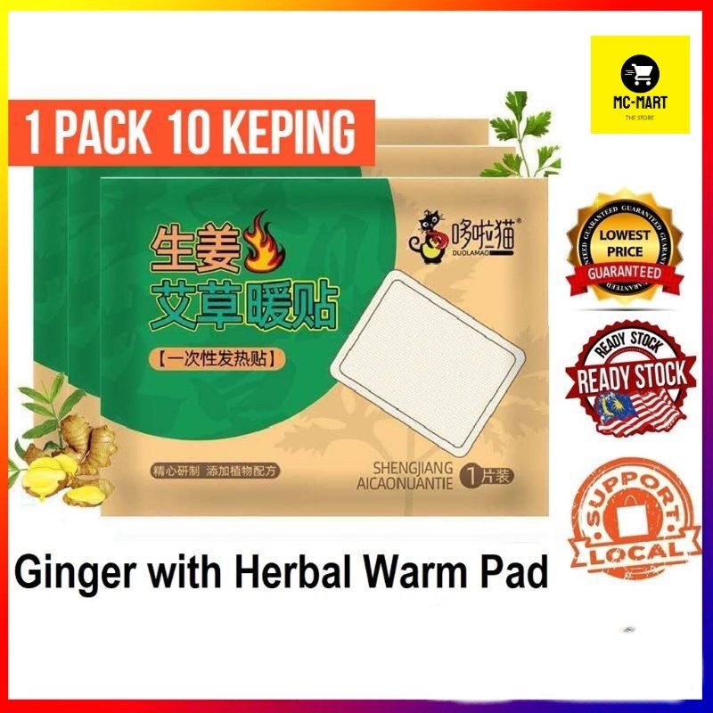 10pcs Ginger Herbal Winter Heat Pad Warm Pad Body Feet Foot Warm Hot ...