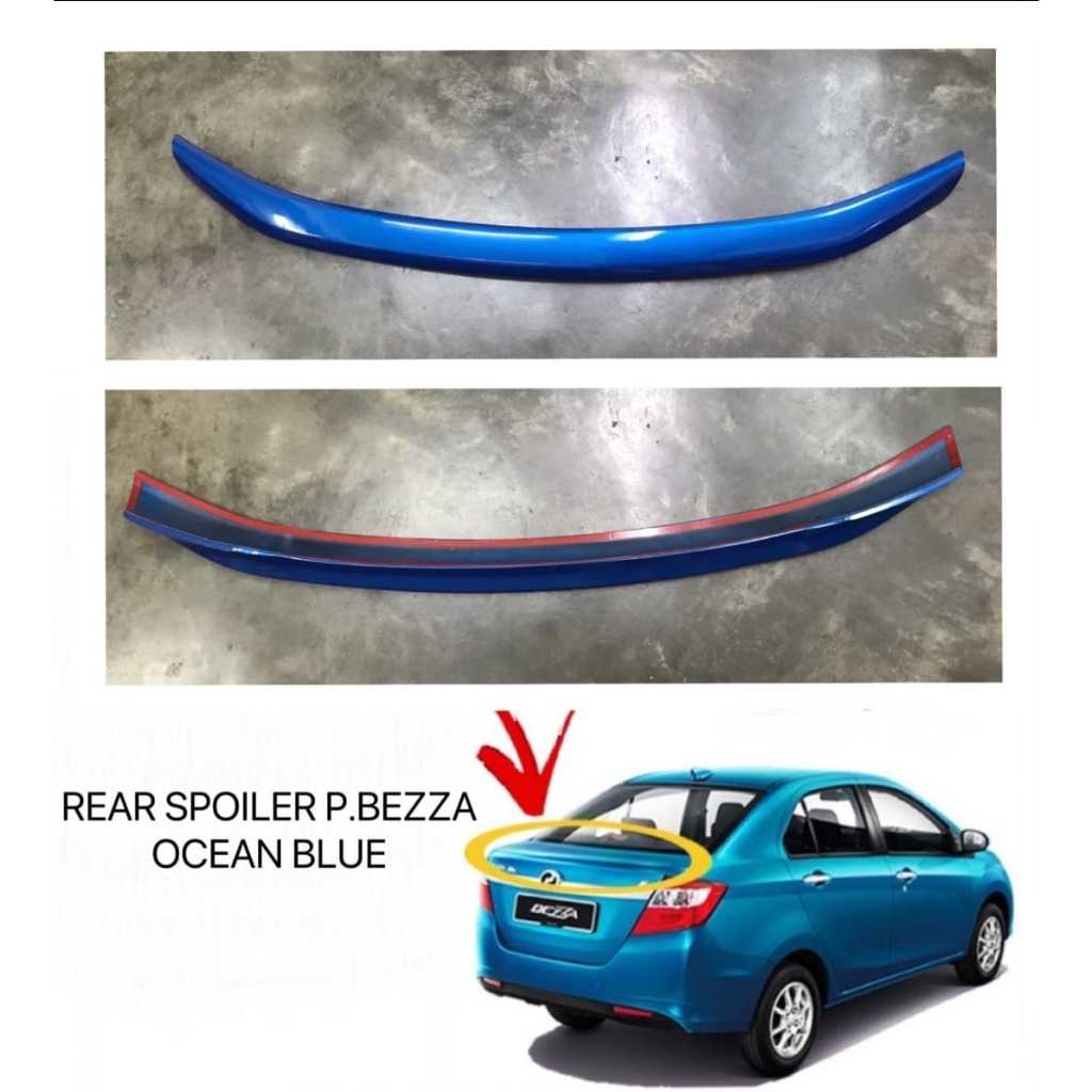 Perodua Bezza 2016-2023 ORIGINAL Rear Lip Spoiler ABS Material Cranet ...