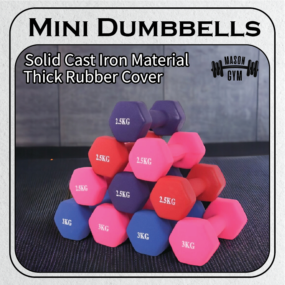 MasonGym™ Mini Dumbbell Hexagon Dumbbell Kecil Hexagon Dumbbell Mini ...