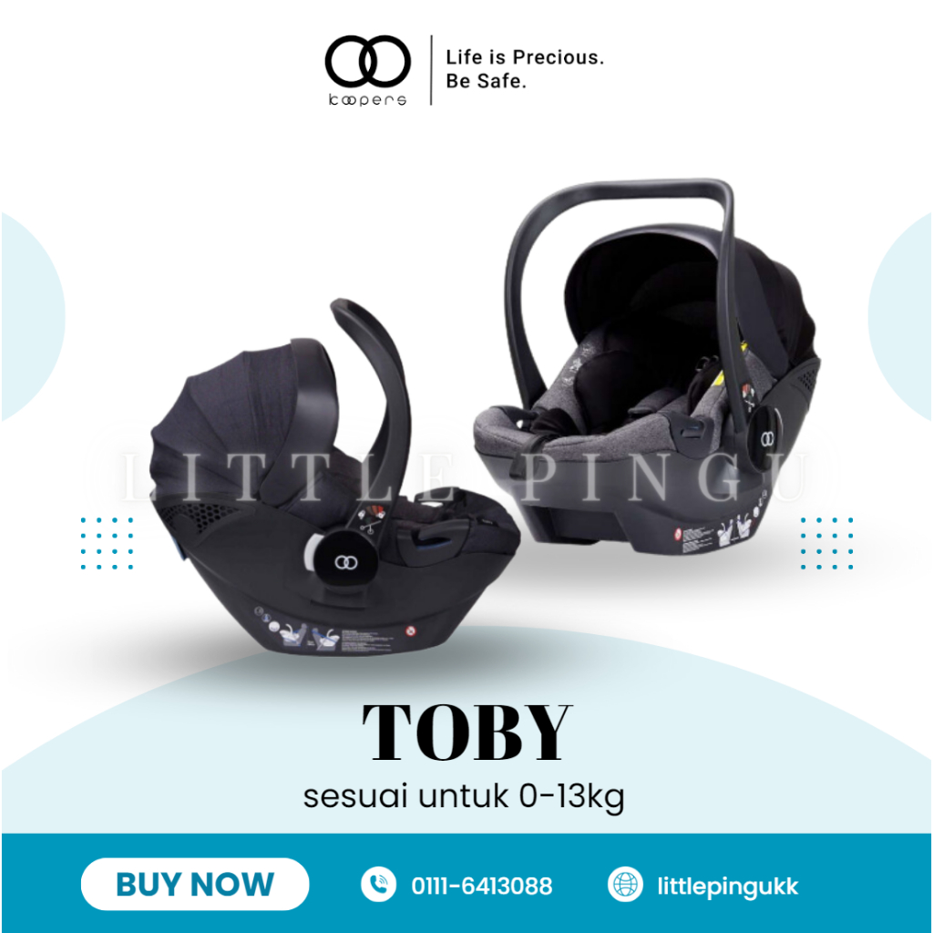 (FREE SABAH SHIPPING) Koopers Toby Baby Carrier Car Seat | ECE R44/04 ...