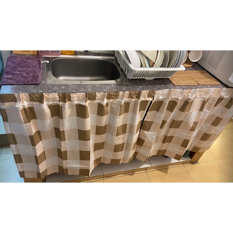 skirting kabinet langsir dapur langsir sinki skirting sinki cover dapur ...