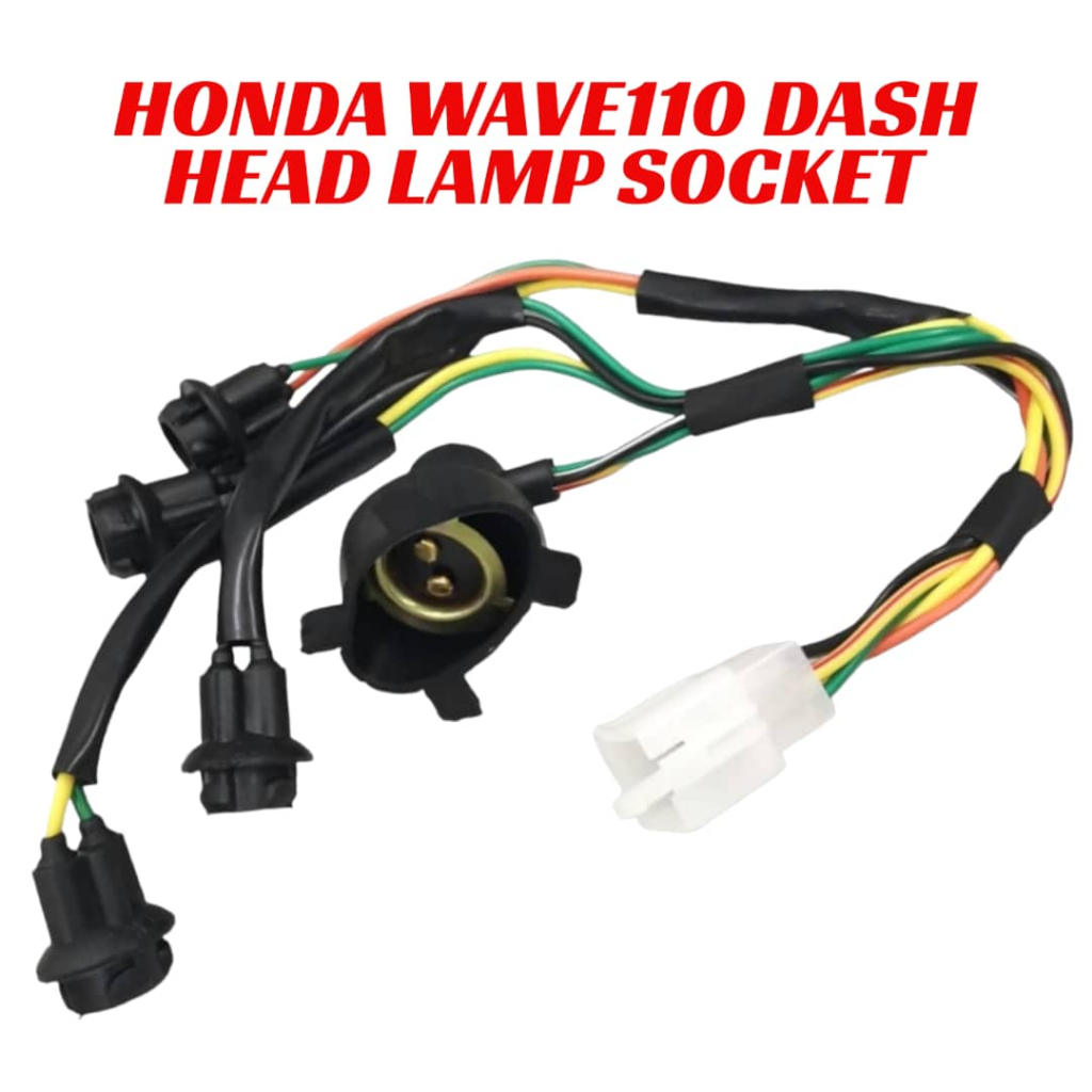 Honda WAVE110 WAVE DASH WAVE DASH110 DASH 110 Head Lamp Socket Lampu ...