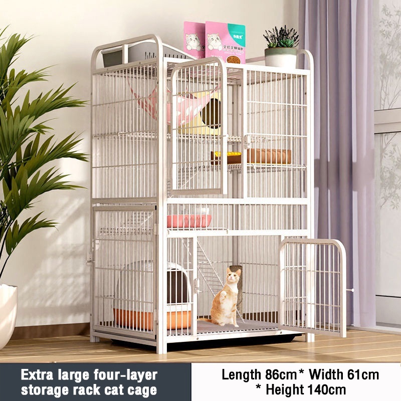 🔥Ready Stock🔥Cat Cage Large Sangkar Kucing Besar 2 3 Tingkat 4 Level ...