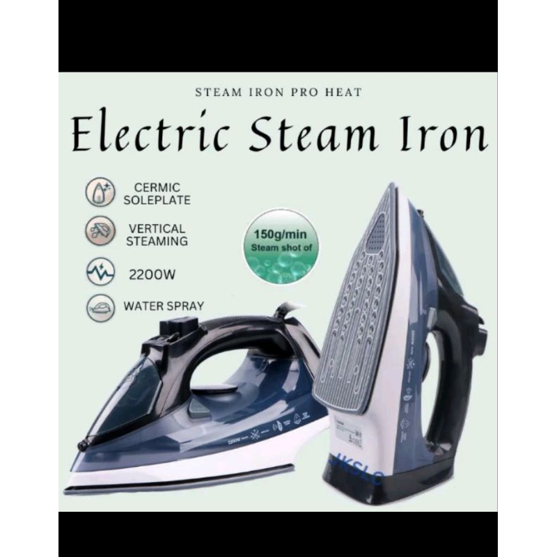 RAF ELECTRIC STEAM IRON (2200W) 🔥 | Shopee Malaysia