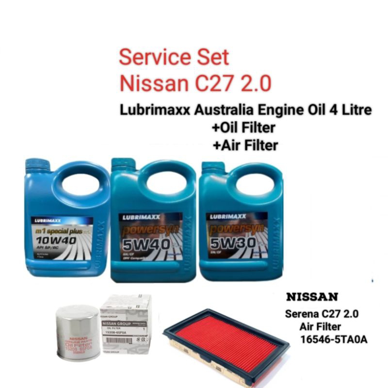 Nissan Serena C27 2.0 Hybrid (Lubrimaxx Australia Engine Oil 4 Litre ...