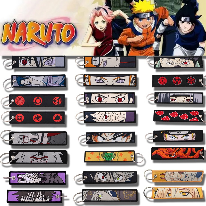 Naruto Style Anime Series Tag Keytag Keychain Fahsion Gift | Shopee ...