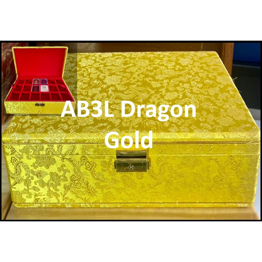 Silk 54 slots 3 Layers Amulet Storage Box (Adjustable Partition ...