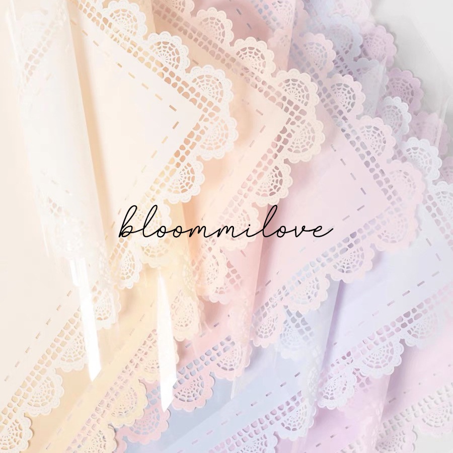 LACE OPP (20PCS) Waterproof Flower Wrapping Paper Bouquet Gift Florist ...
