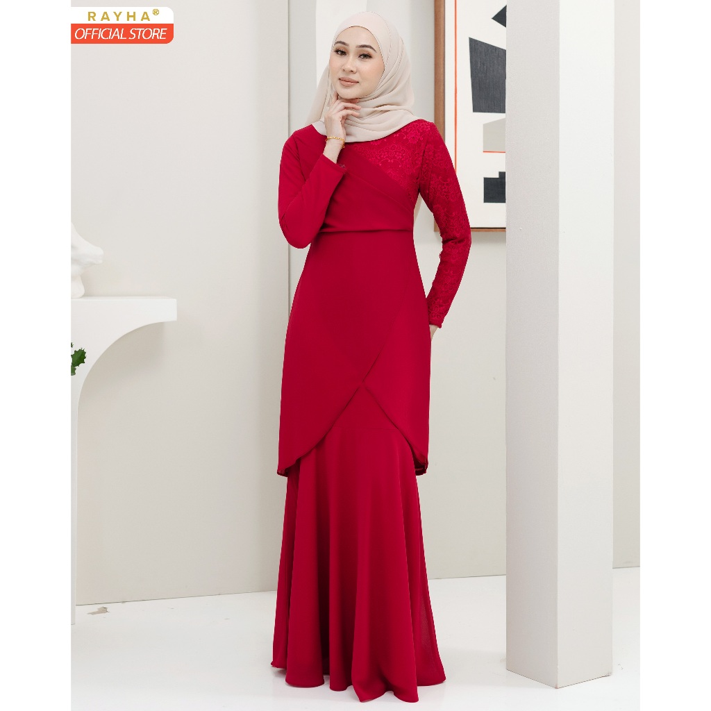 Rayha Kurung Chiffon Elegant Cassandra Shopee Malaysia