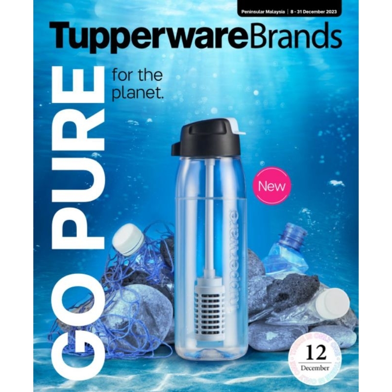Tupperware Pure & Go™ Water Filter Bottle (1) 750ml | Shopee Malaysia