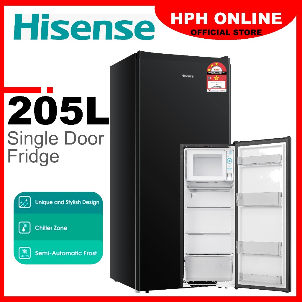 Hisense (110L / 170L / 205L) Single 1-Door Fridge Refrigerator ...