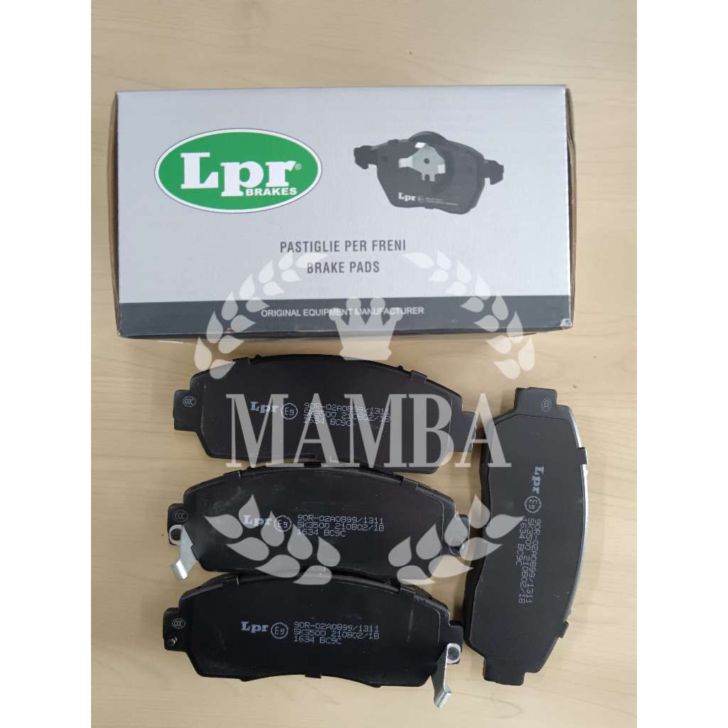 LPR DISC BRAKE PAD HONDA CRV [2008-2016] SWA,TOA,TME FRONT SET ITALY ...