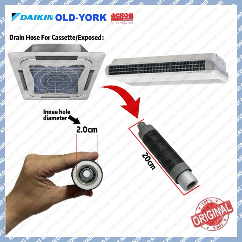[Original Daikin] Drain Hose For Ceiling Cassette / Exposed Air Cond ...