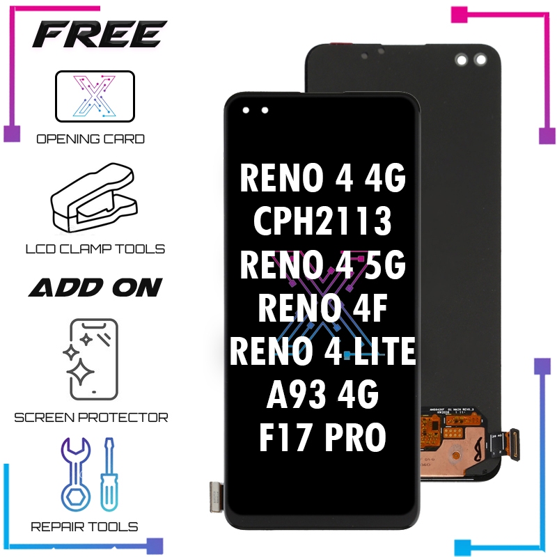 LCD SCREEN DISPLAY FOR RENO 4 4G CPH2113 / RENO 4 5G / RENO 4F / RENO 4 LITE / OPPO A93 4G / F17 ...