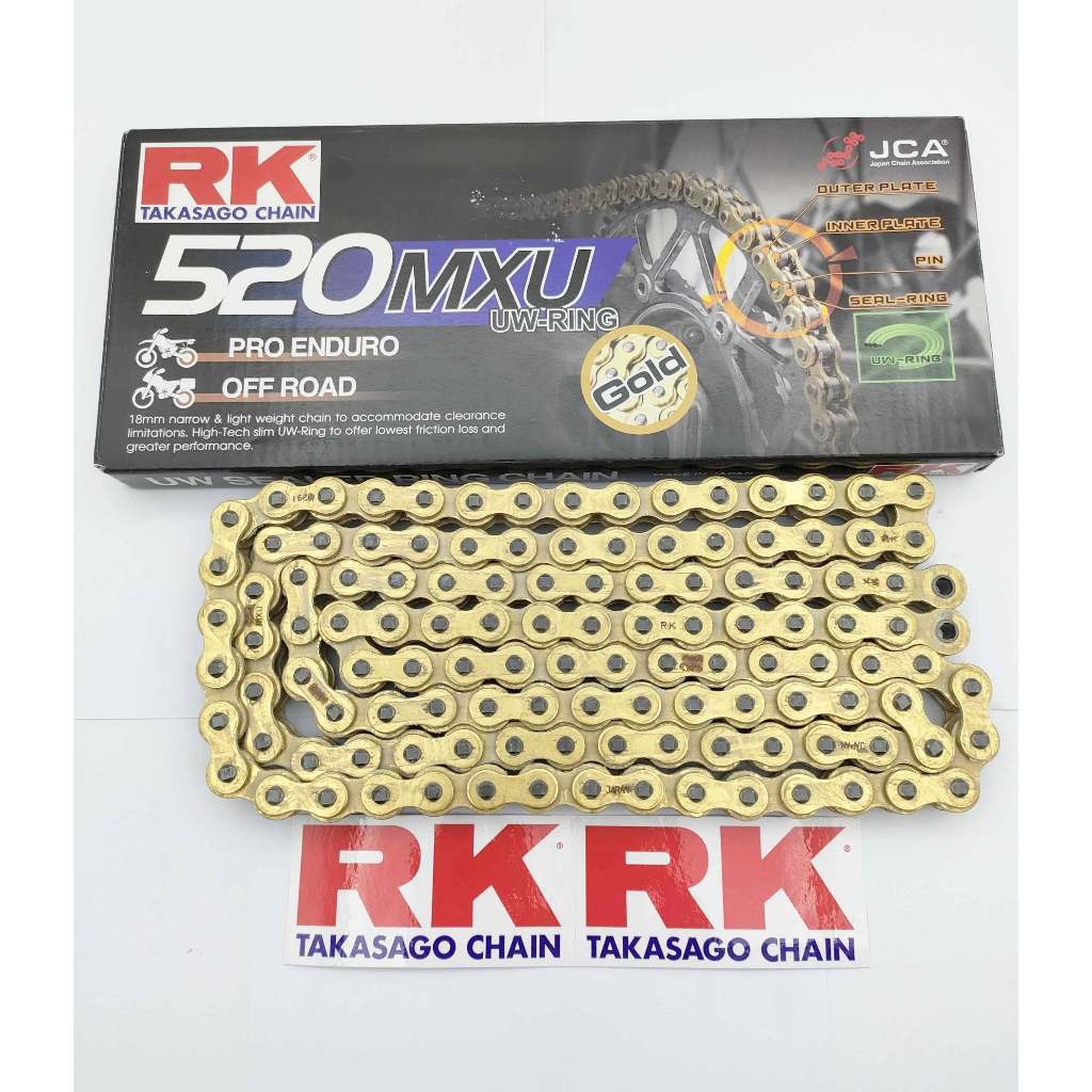 RK TAKASAGO Chain UW-RING Chain 120L JAPAN ORIGINAL GOLD CHAIN 520MXU ...