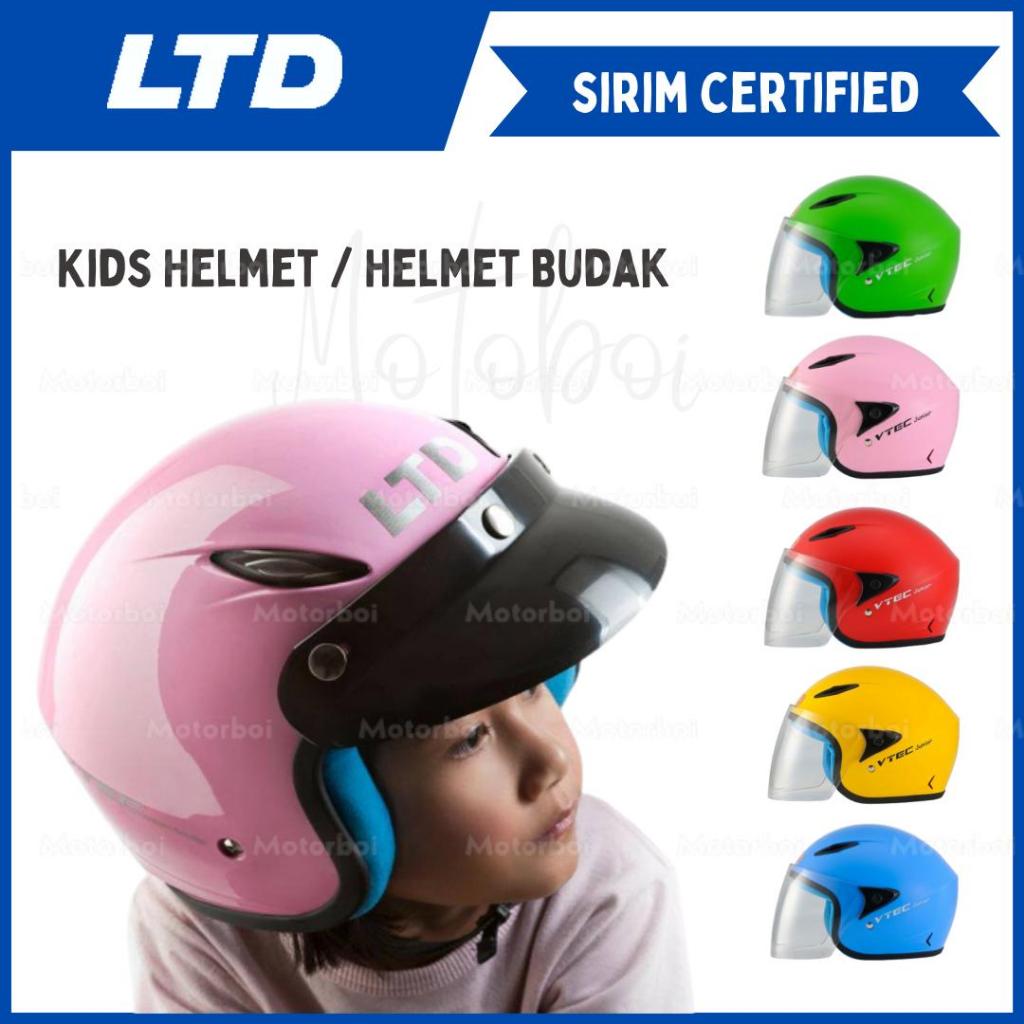 LTD Junior Series Visorex VTEC Kids Motorcycle Helmet Topi Keledar Moto ...