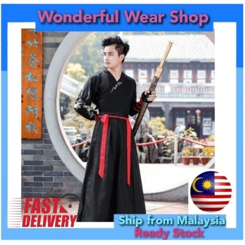 [KL READY STOCK] WWS Cosplay Clothing Men Tang Dynasty Ancient Chinese ...