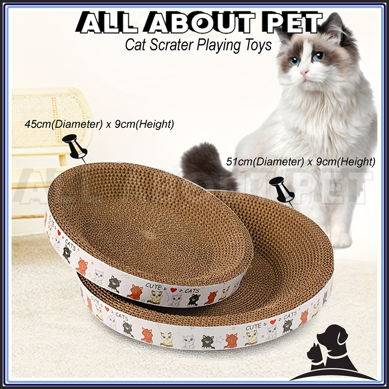 [Large Size]Cat Toy Cat Scratcher Round Scratching Board Cat Scratching ...