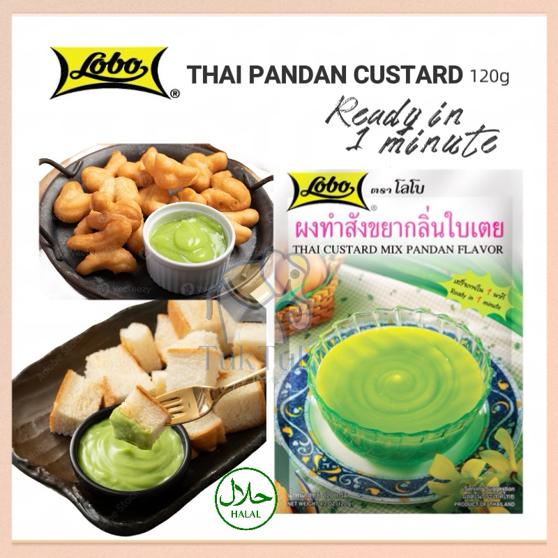 🇹🇭 Lobo Thai Custard Pandan Flavour/Thai Tea 120g Ready in 1 minute No ...