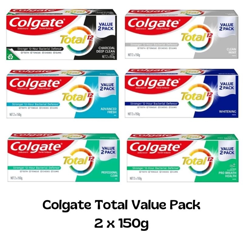 Colgate Total Toothpaste Value Pack 2x150g | Shopee Malaysia