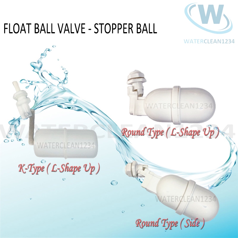 FLOAT BALL VALVE - STOPPER BALL FOR WATER FILTER or BOTTLE With 1/4 ...