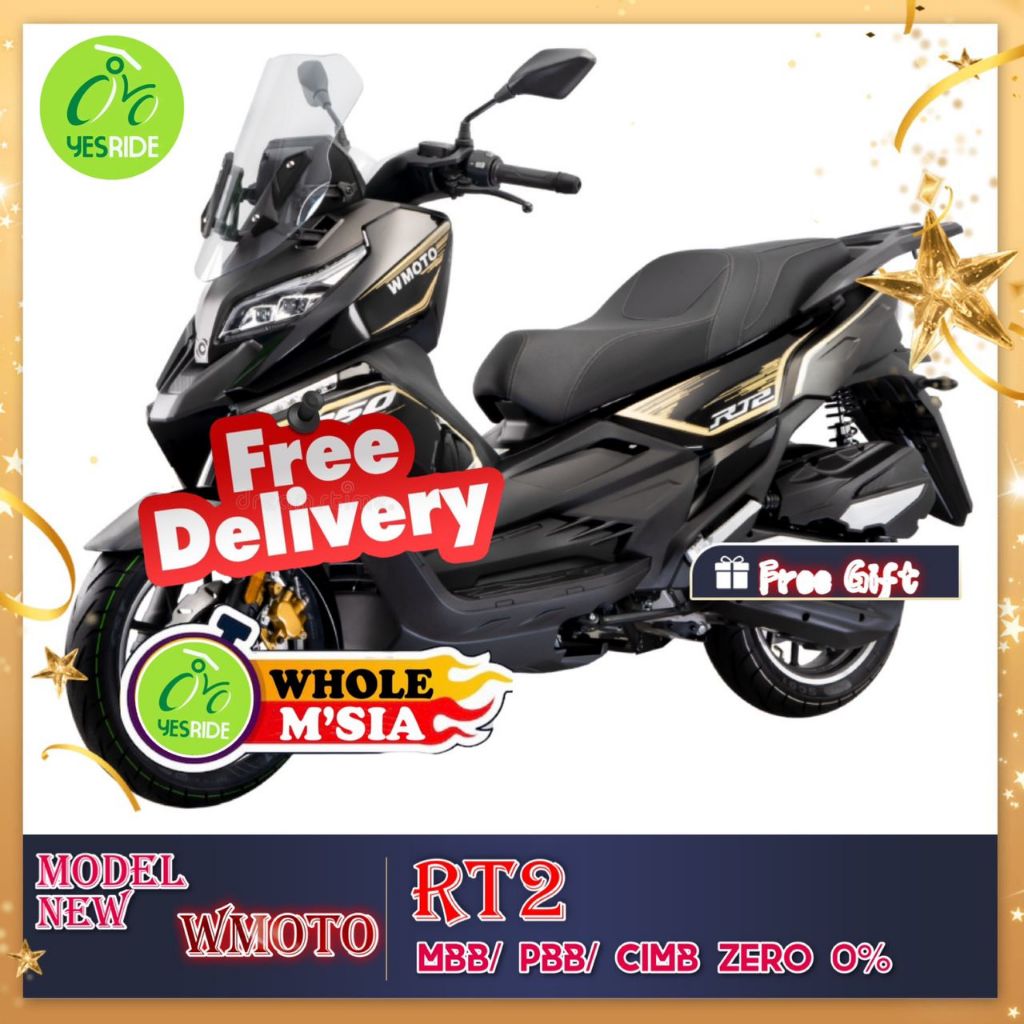 WMOTO RT2 New Model 2024 | Shopee Malaysia