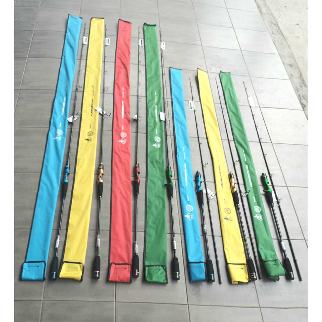 MAGURO SAMURAI SOLID CARBON FISHING ROD MSSC SPINNING & BAIT CASTING ...